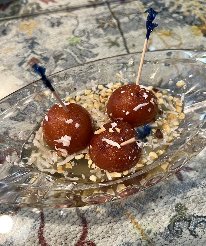 Gulab jamun&mdash;those sweet, syrupy spheres that prove dessert doesn't need chocolate to achieve pure joy.