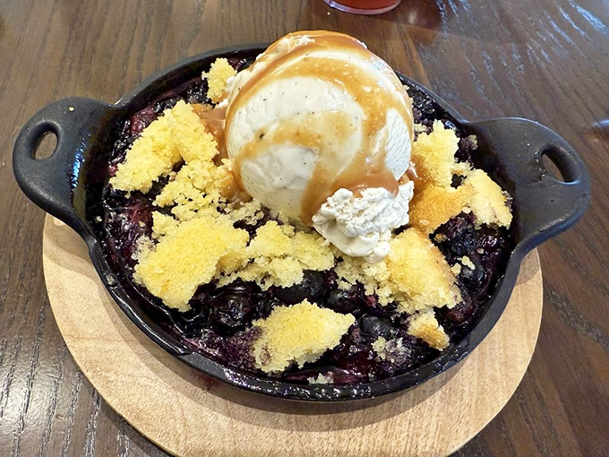 A berry cobbler that doesn't just end the meal&mdash;it provides the exclamation point, with ice cream melting into warm fruit like a sweet summer sunset.