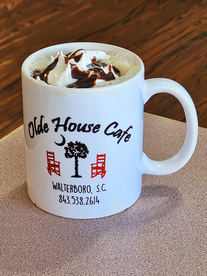 Their signature mug filled with hot chocolate and whipped cream &ndash; like drinking dessert while advertising your excellent taste in restaurants.
