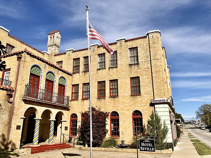 The historic Hotel Seville stands as elegant proof that "small town" and "architectural treasure" aren't mutually exclusive concepts.