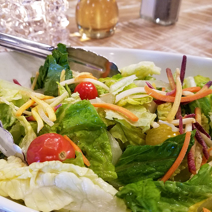 A fresh, crisp salad that somehow manages to be both virtuous and delicious&mdash;the perfect opening act before the comfort food main event. 