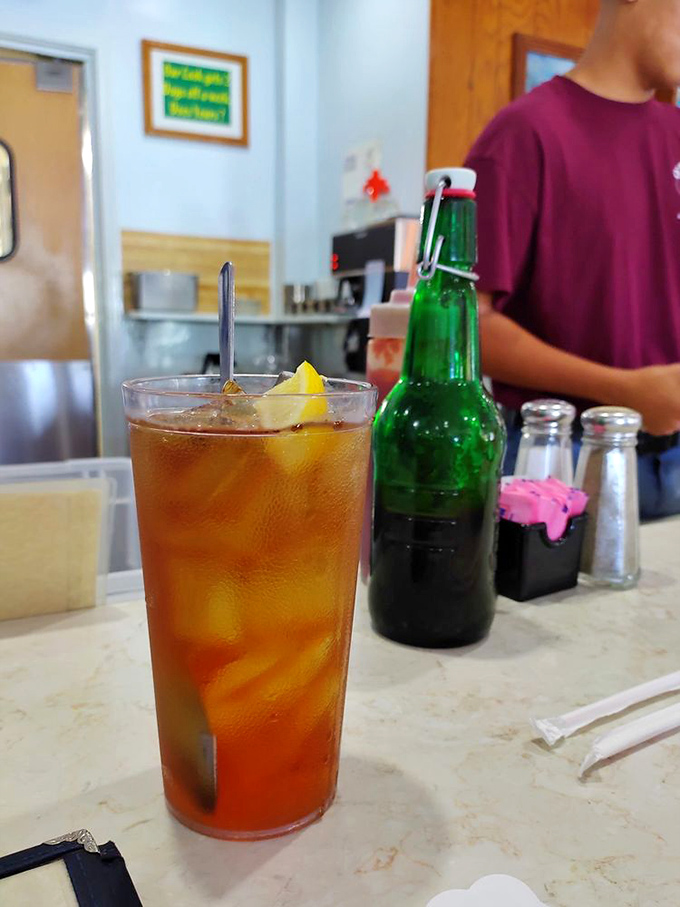 Sweet tea so perfectly Floridian it should come with its own retirement plan and a tiny beach umbrella.
