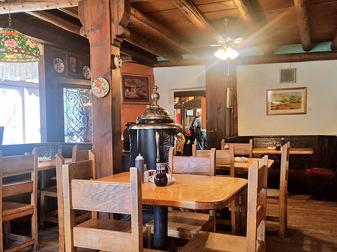 Exposed wooden beams and southwestern charm create the perfect backdrop for the food memories you'll be talking about for years.