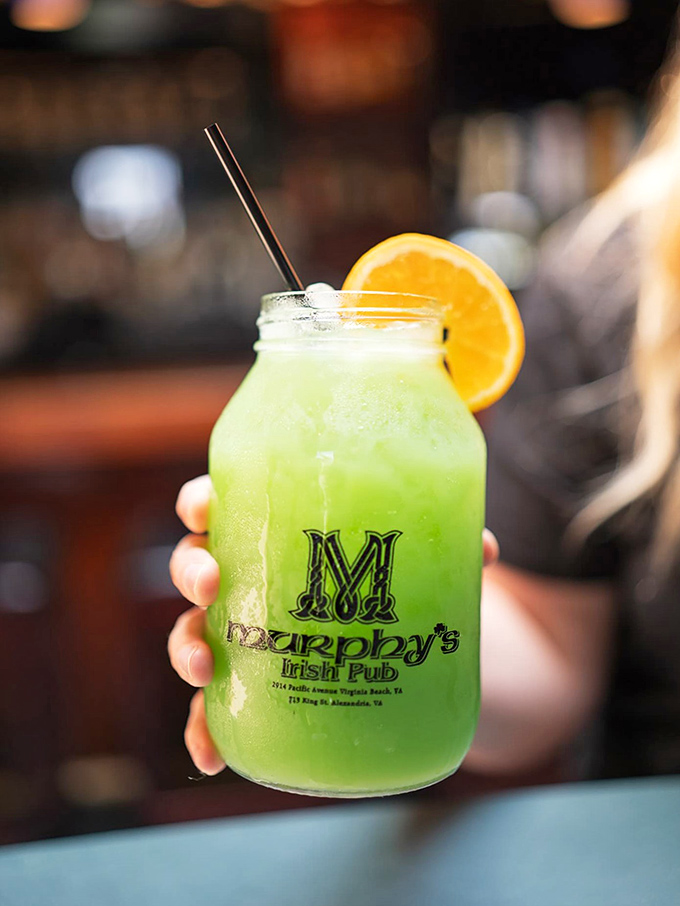 The vibrant green "Irish Wake" cocktail&mdash;part refreshment, part conversation piece&mdash;proves Murphy's bartenders have as much creativity as their kitchen counterparts.