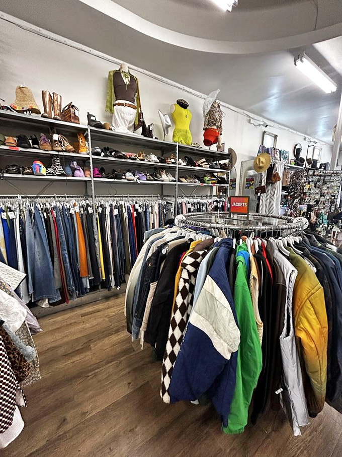 From leather jackets to vintage windbreakers, the outerwear section offers protection from the elements with a side of serious style points.