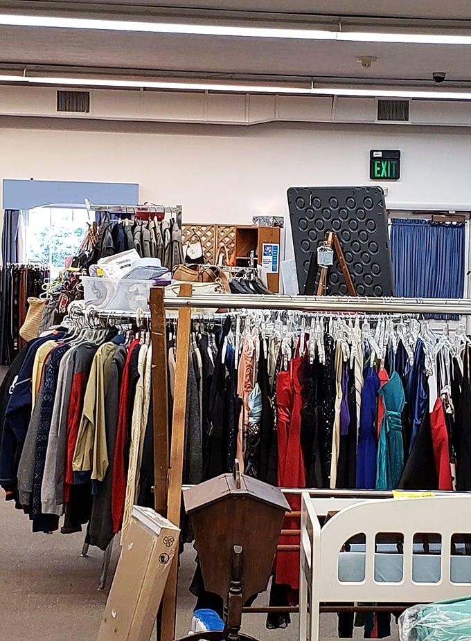 Formal wear that's seen weddings, proms, and fancy dinners now waits patiently for its next big night out. That blue blazer could tell some stories.