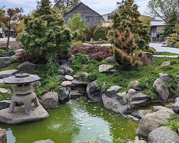 The Japanese Garden of Peace offers a tranquil counterpoint to Fredericksburg's bustling downtown&mdash;a meditative oasis with carefully placed stones and reflective waters.
