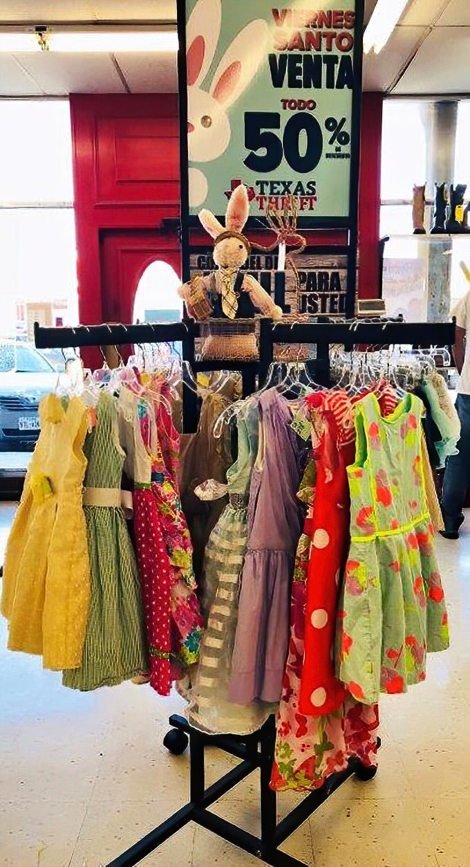 Little dresses in a rainbow of colors hang like tiny works of art. Childhood special occasions don't need to break the bank.