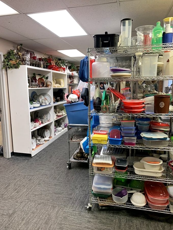 Kitchen gadgets galore! From Tupperware that's outlived marriages to serving dishes ready for their second act at your next dinner party.