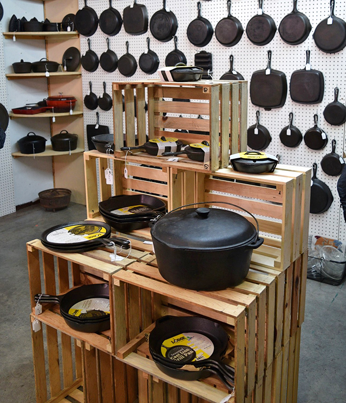 Cast iron heaven for serious cooks. These indestructible kitchen workhorses have outlived many marriages and will probably outlive us all.