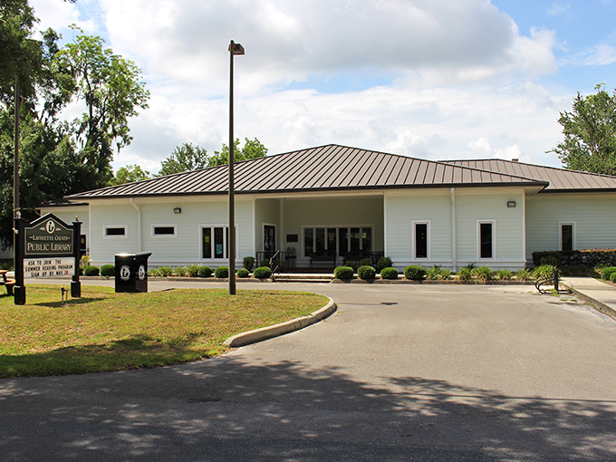 The Lafayette County Library serves as both knowledge repository and community hub, where book clubs and technology classes create natural connections for newcomers.