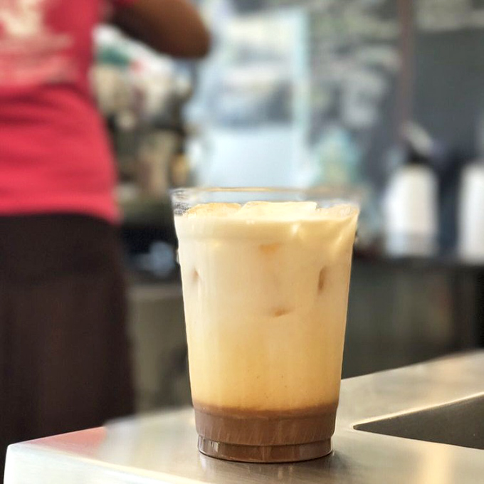 This iced coffee isn't just a beverage&mdash;it's morning motivation in a cup, layered like the perfect day ahead.