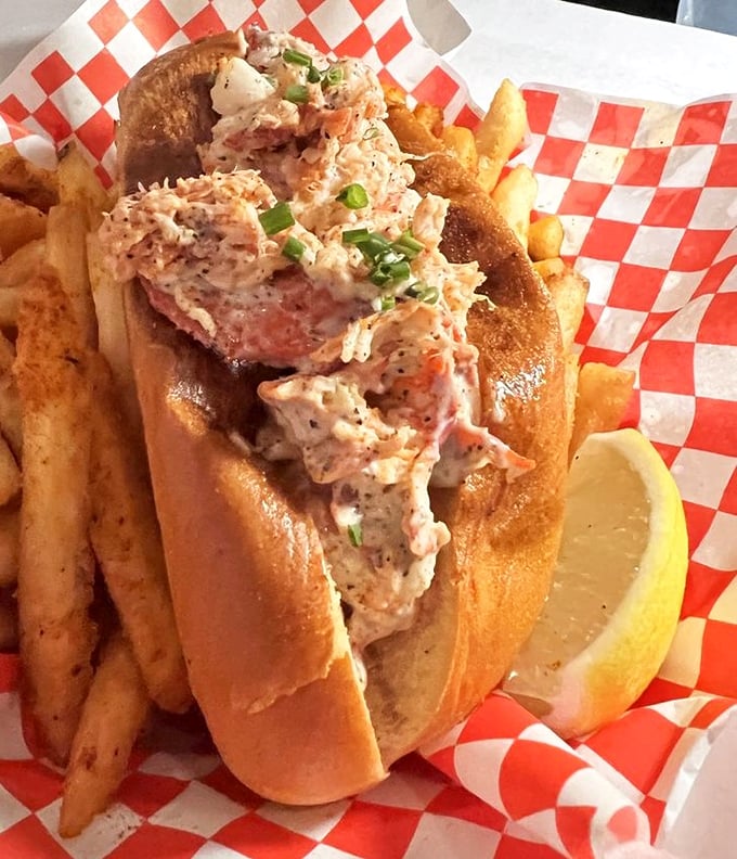 A proper lobster roll should be simple yet sublime&mdash;sweet meat, minimal dressing, perfect bun&mdash;and this one passes the test with flying colors.