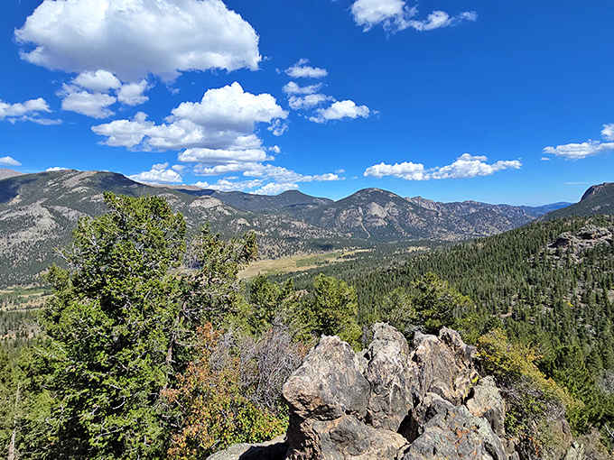 At Many Parks Curve, the landscape unfolds like nature's IMAX, showcasing valleys that make your problems seem delightfully insignificant.