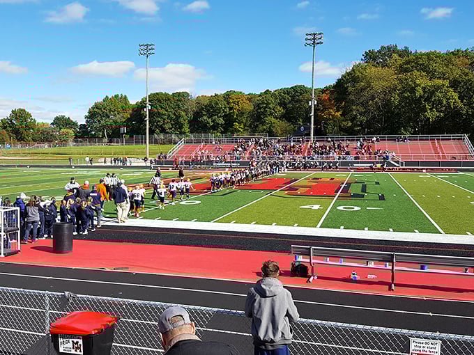 Friday night lights shine brightest at Marion Harding's stadium, where community spirit is measured in cheers rather than scoreboards.