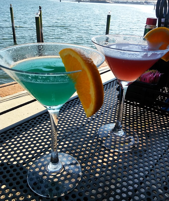Waterfront cocktails that taste like vacation, even if you're just playing hooky from Wednesday's responsibilities.
