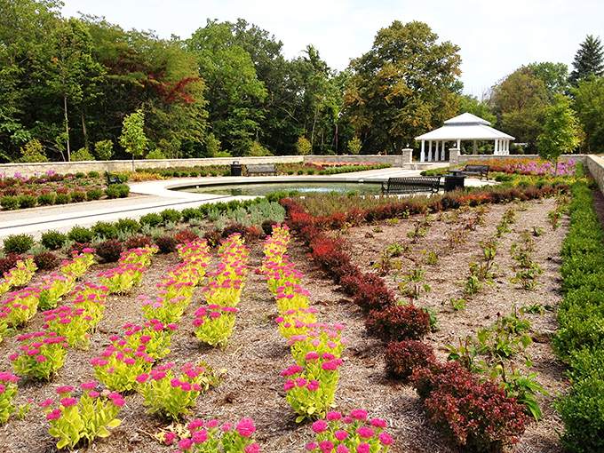 Gardens designed with such precision you'll wonder if rulers were involved. A kaleidoscope of colors that changes with each footstep.