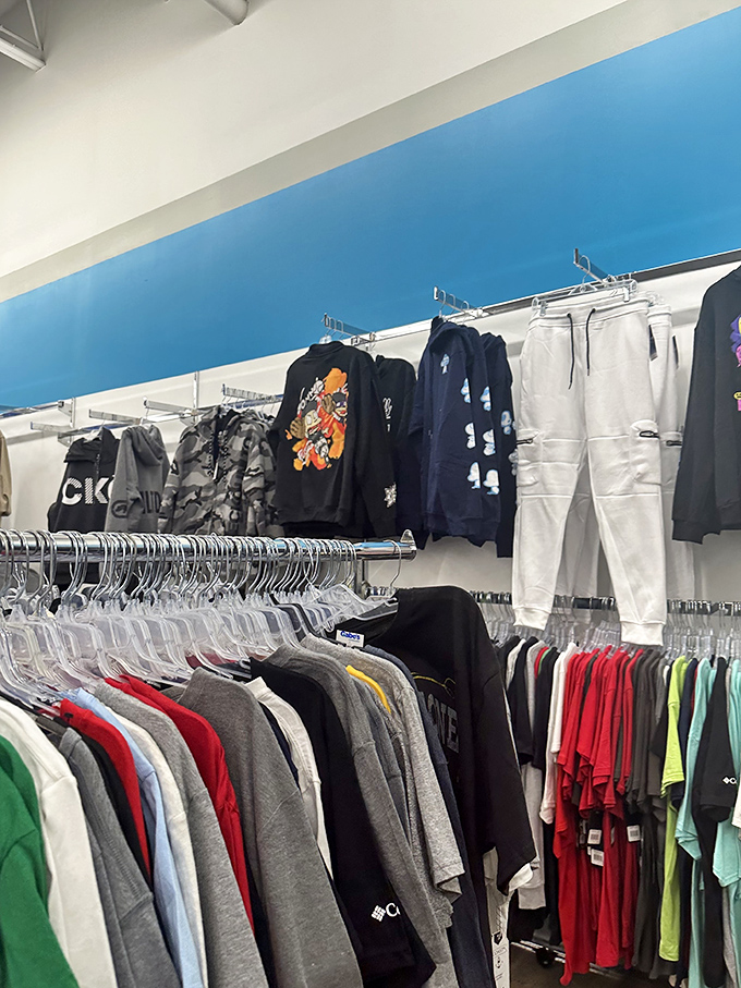 The menswear section offers everything from casual tees to statement pieces, proving style doesn't have to break the bank.