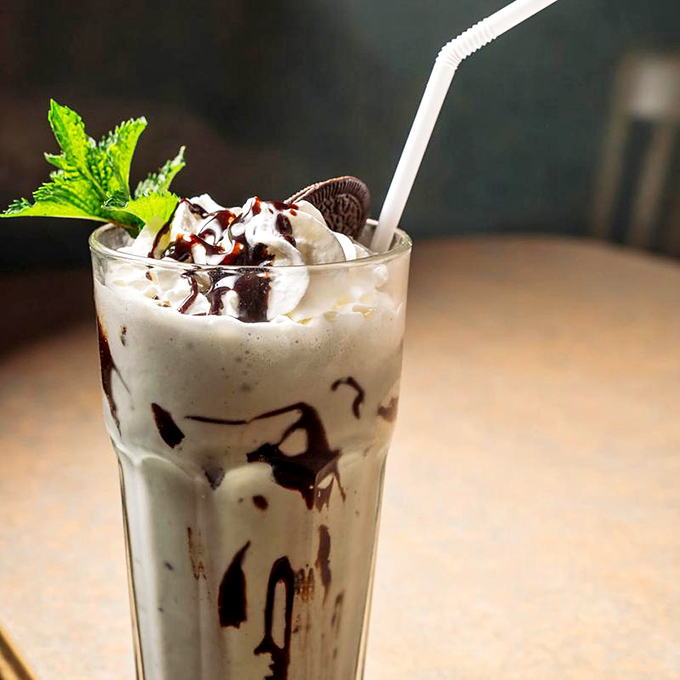 This milkshake brings all the nostalgia to the yard, complete with cookie garnish.