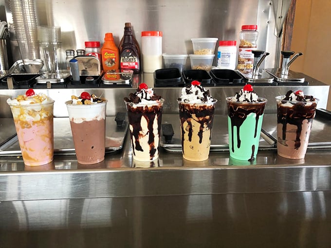 The milkshake lineup looks like the Avengers of dairy&mdash;different powers, same mission: to make your taste buds forget all their troubles.