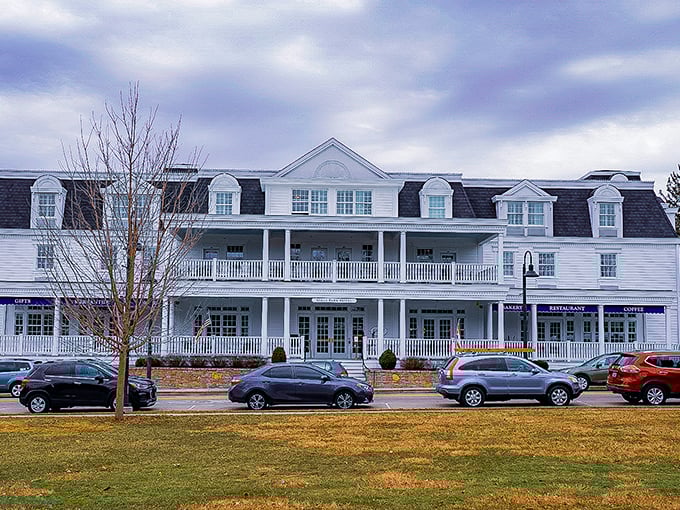 The Mills Park Hotel brings Southern-style grandeur to small-town Ohio. Those rocking chairs on the porch practically whisper, "Stay awhile, won't you?"
