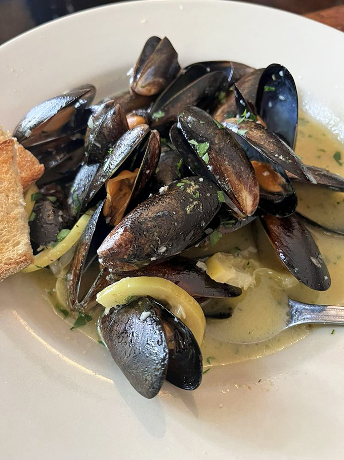A mountain of mussels that'll transport you straight to the Mediterranean, no passport or plane ticket required for this journey.