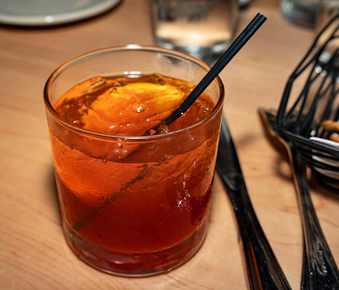 An old fashioned that looks like liquid amber in the glass&mdash;the kind of cocktail that makes you want to discuss property taxes or retirement plans.