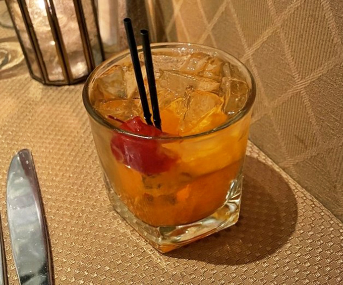 An Old Fashioned that looks like liquid amber in crystal&mdash;the kind of cocktail that makes you want to discuss jazz or complain about modern architecture.