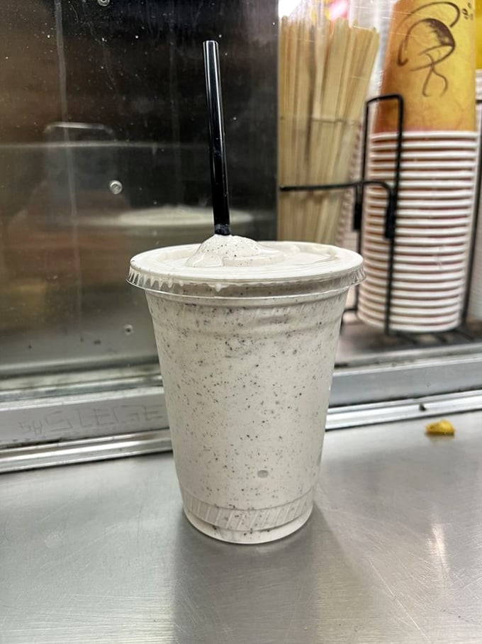 This isn't just a milkshake&mdash;it's a drinkable dessert that demands respect, patience, and serious straw strength.