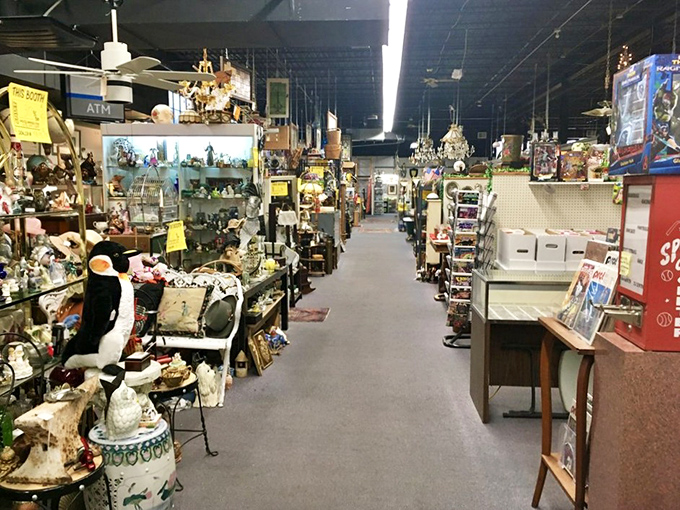 Every aisle offers a new genre of nostalgia. Like Netflix for vintage treasures, but with better recommendations.