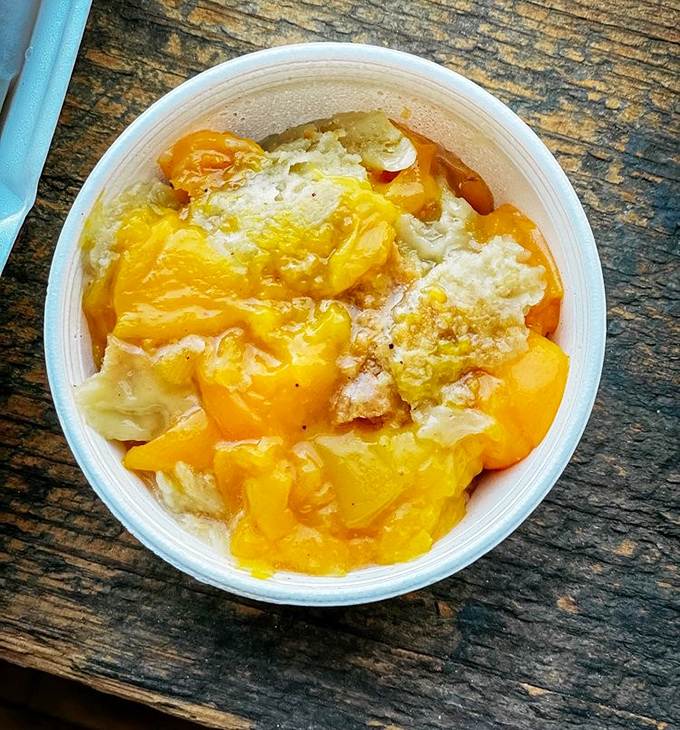 This peach cobbler isn't just dessert&mdash;it's Southern sunshine in a bowl. The perfect marriage of fruit and buttery crust that makes time stand still.