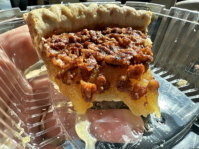 Sweet, sticky, and utterly indulgent pecan pie&mdash;the perfect finale to cool your jets after the chicken has had its fiery way with your taste buds.