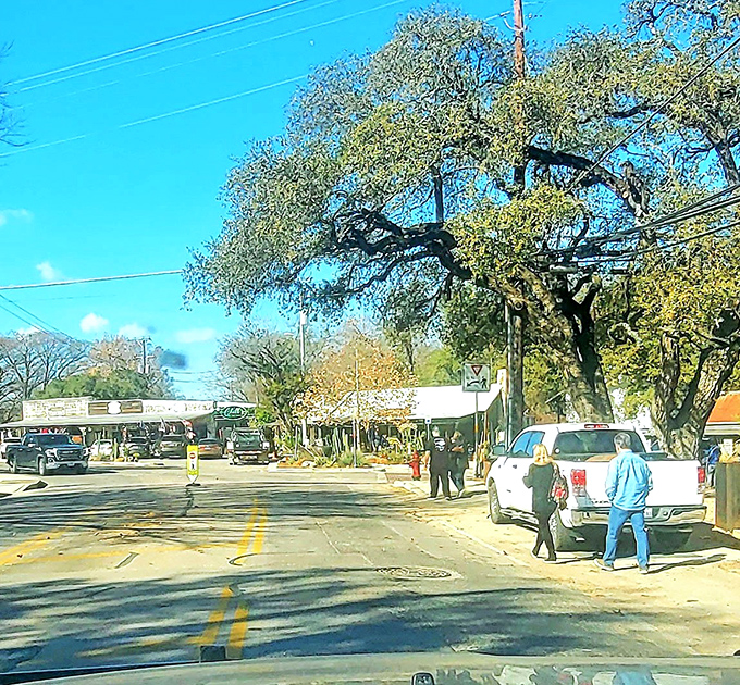 Main streets don't get more classically Texas than this &ndash; oak trees spreading shade like generous old friends.
