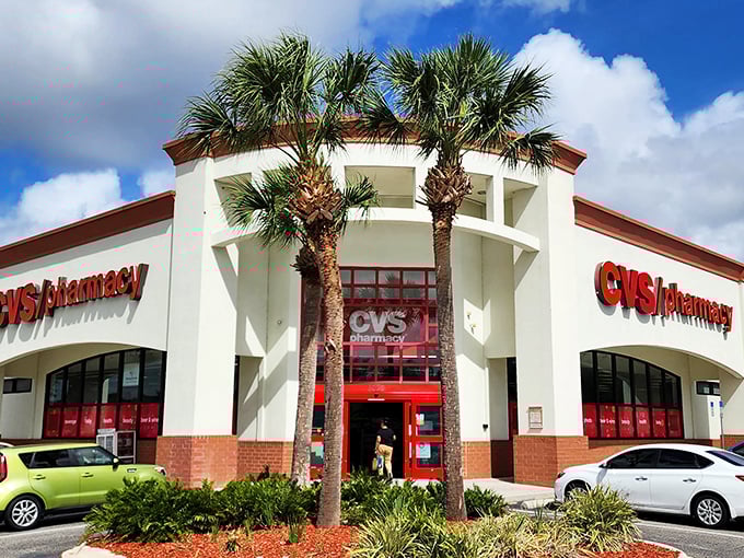 The Florida pharmacy experience: where picking up prescriptions comes with a side of palm trees and sunshine.
