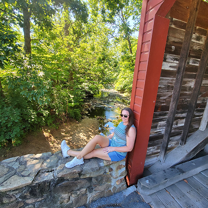 Finding the perfect spot to contemplate life's big questions, or just enjoy a moment of creek-side serenity away from inbox notifications.