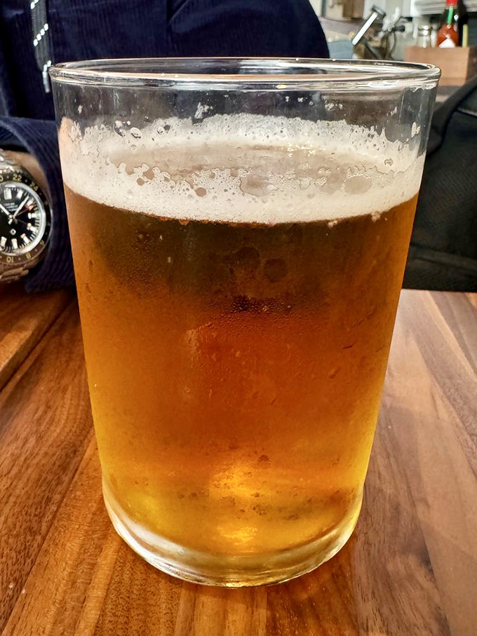 A golden pilsner that's the perfect wingman to seafood&mdash;bright, refreshing, and knows exactly when to step aside and let the ocean flavors shine.