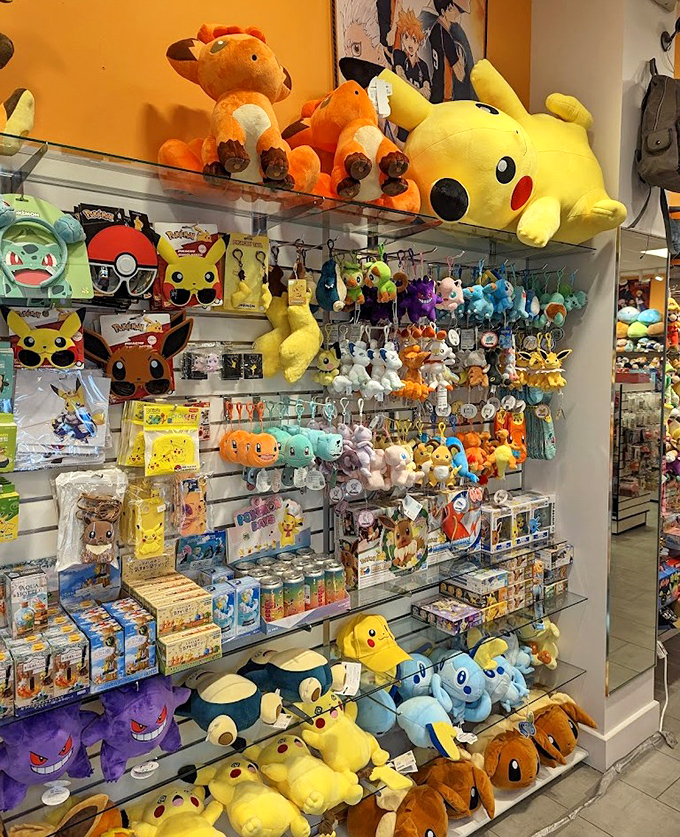 Pok&eacute;mon paradise for collectors young and old. Pikachu watches over his plush kingdom like a yellow, electrified retail deity.