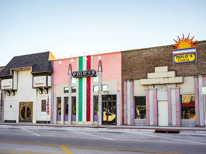 Polo's Mexican Restaurant brings south-of-the-border flavor to Ada with its distinctive colorful fa&ccedil;ade that's impossible to miss.