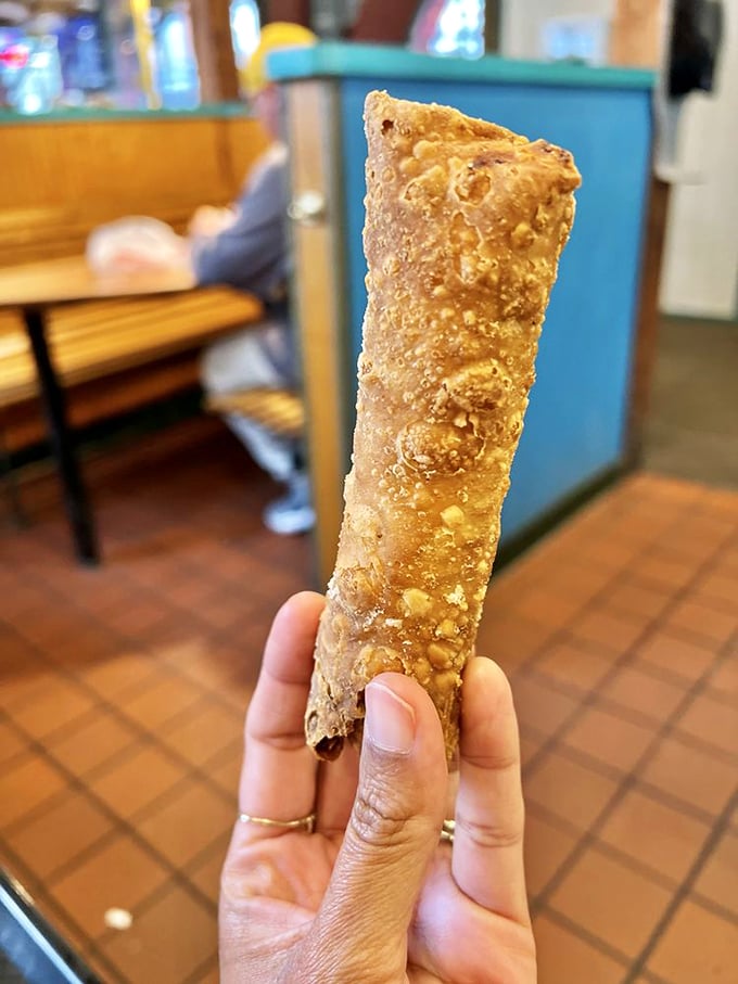 This isn't just any egg roll&mdash;it's a crispy, golden cylinder of happiness that proves Coleman's knows its way around more than just seafood.