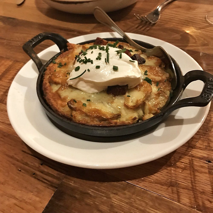 This isn't just a potato tart&mdash;it's a carb masterpiece with a supporting cast of perfectly caramelized onions and cheese.