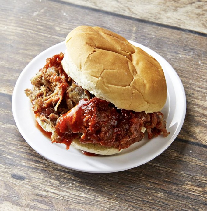 A pulled pork sandwich that doesn't need Instagram filters&mdash;just an appetite and the willingness to wear some sauce on your shirt.