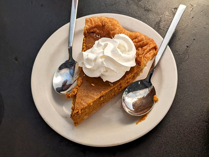 Pumpkin pie that makes you question why we limit it to Thanksgiving &ndash; that perfect spice-kissed filling deserves year-round celebrity status.