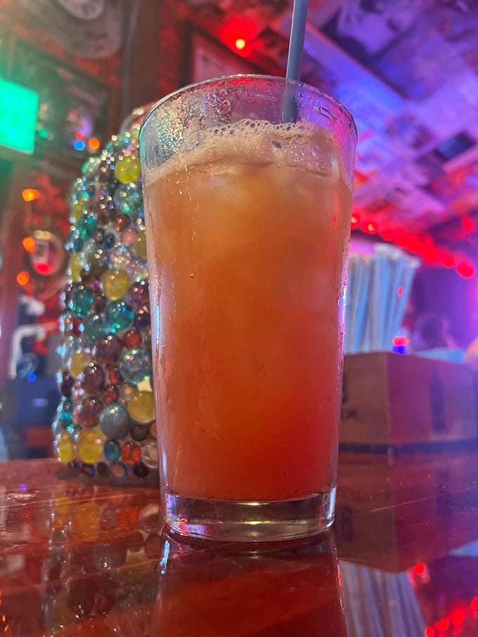 A tall glass of something refreshing that says "vacation" even if you're just playing hooky from work on a Wednesday afternoon.