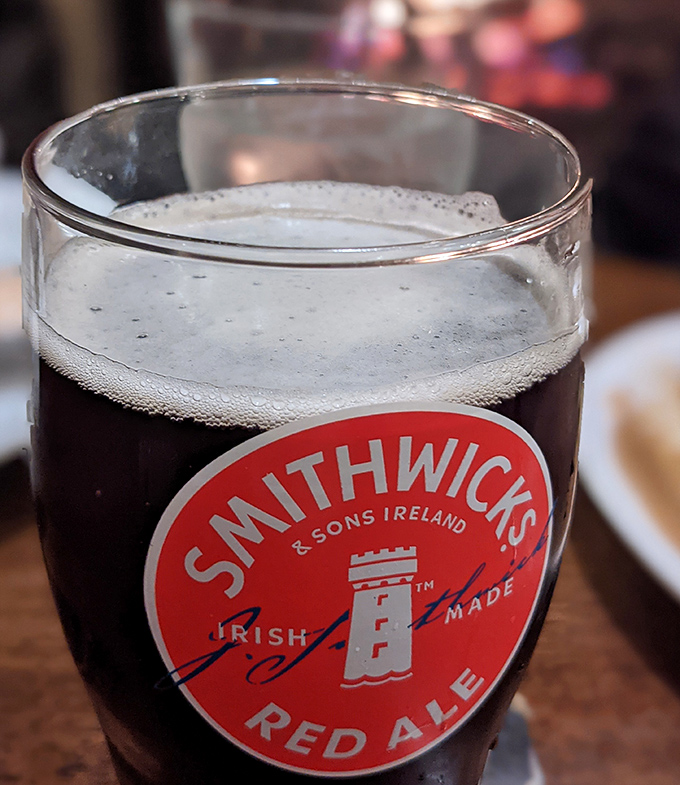 A perfectly poured Smithwick's Red Ale with its amber depths and creamy head &ndash; liquid history in a glass that's been making friends since 1710.