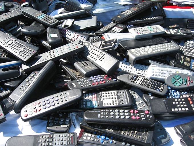 Remote control archaeology at its finest. This technological fossil bed contains the evolution of channel-changing from the 1990s through today.