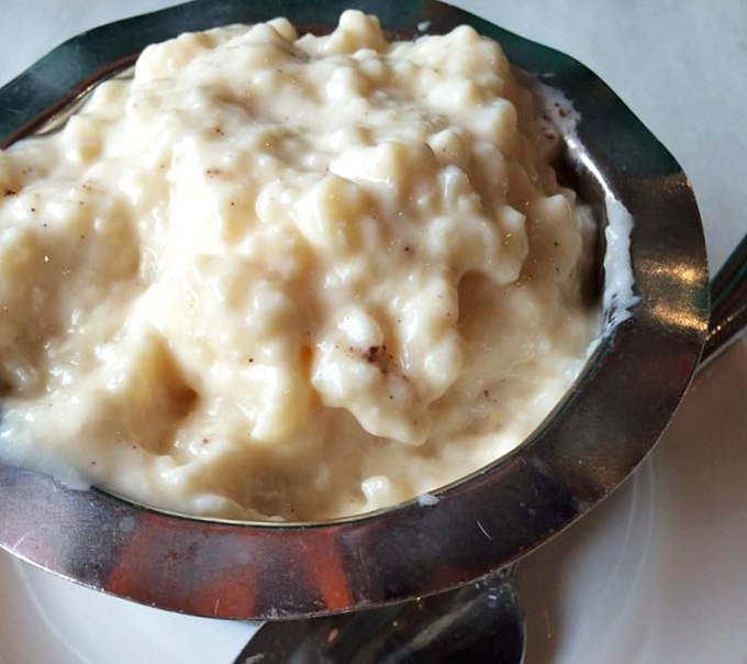 Rice pudding so creamy it could make your grandmother jealous. Simple desserts executed perfectly are the hallmark of a great diner.