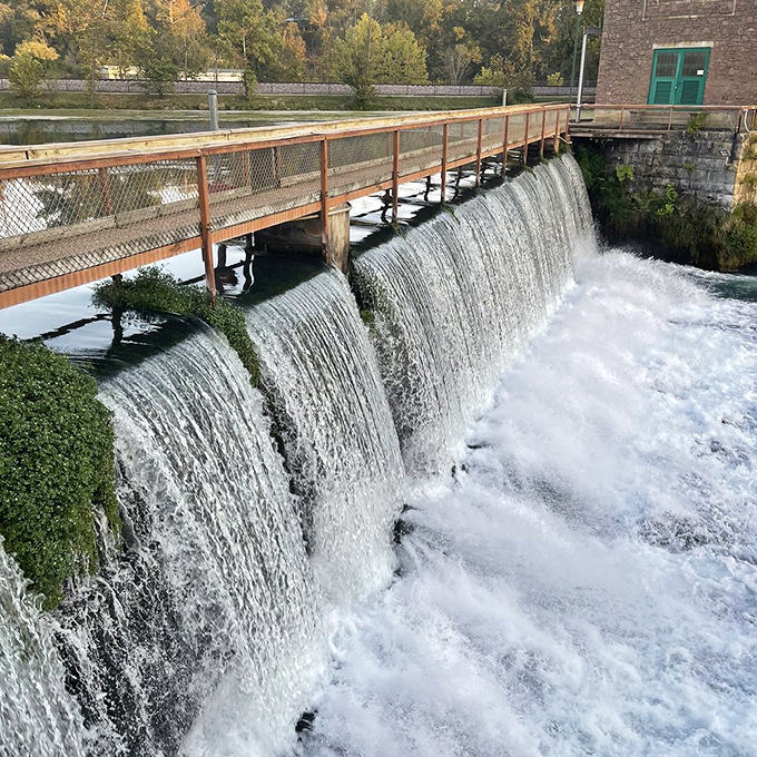 A waterfall that would make Frank Lloyd Wright stop and stare &ndash; natural beauty that's just a short drive from Trumann's peaceful neighborhoods.