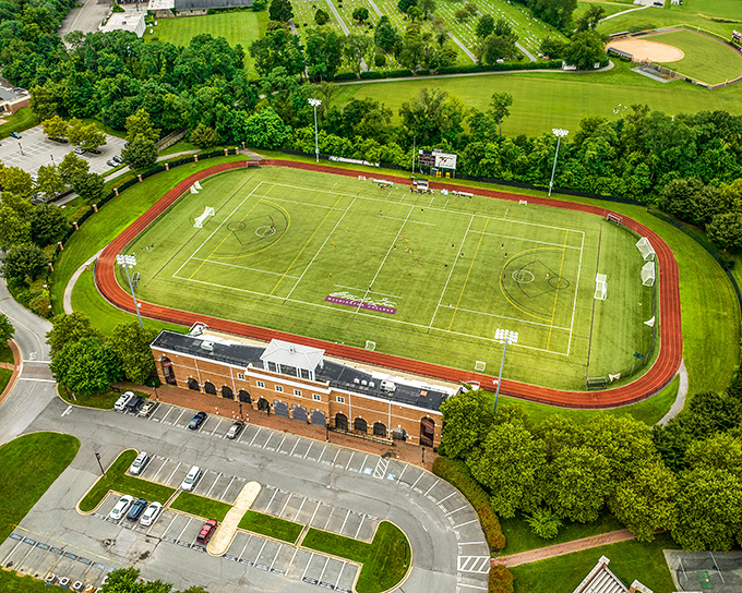 Roy Kirby Stadium at Washington College &ndash; where athletics meet academics in a setting so green it makes AstroTurf jealous.