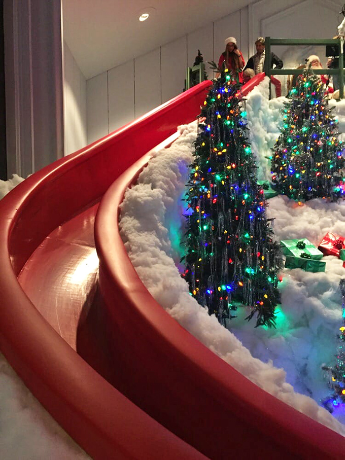 The famous slide from "A Christmas Story" awaits brave souls. Channel your inner Ralphie without the "you'll shoot your eye out" warnings.