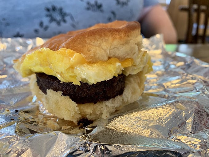 Breakfast sandwich perfection that makes you realize why morning people have been so annoyingly cheerful all these years.